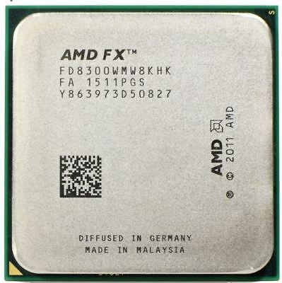 CPU AMD FX 8300 3.3GHz Turbo 4.2GHz 8คอ 8เทรด Socket AM3 ฟรีซิลิโคน1ซอง ...