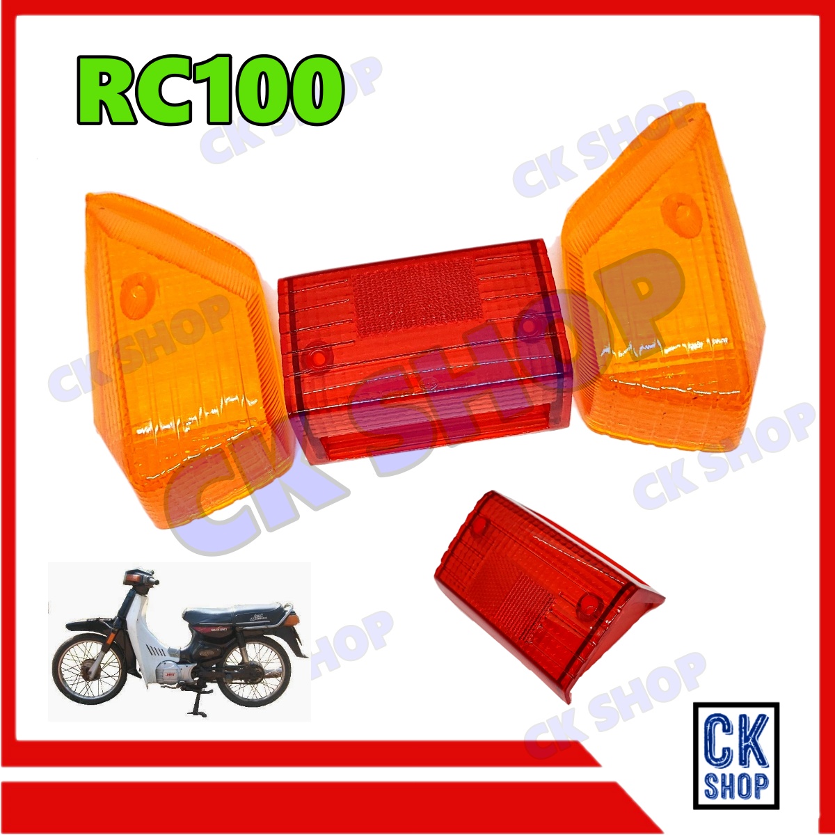 ฝาไฟท้าย ฝาไฟเลี้ยวหลัง SUZUKI RC100 RC80 ซ้าย และ ขวา HMA - CK Shop89 - ThaiPick