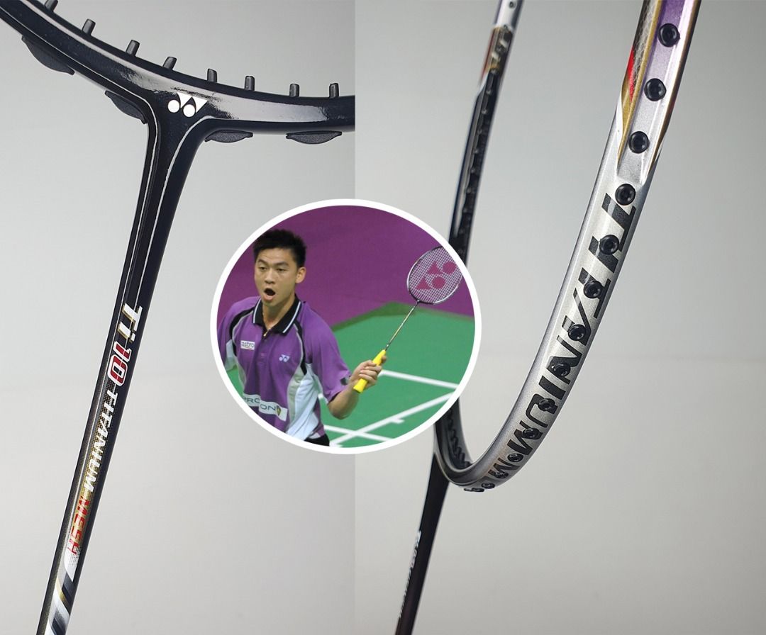 Yonex TI10 titanium mesh สีม่วง มือหนึง โค้ด th ของแท้ ของแท้ สภาพสะสม ...