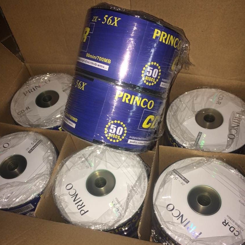 แผ่นซีดี Princo CD-R ความจุแผ่น 700 Mb 80 นาที ยี่ห้อ PRINCO ของแท้ ...