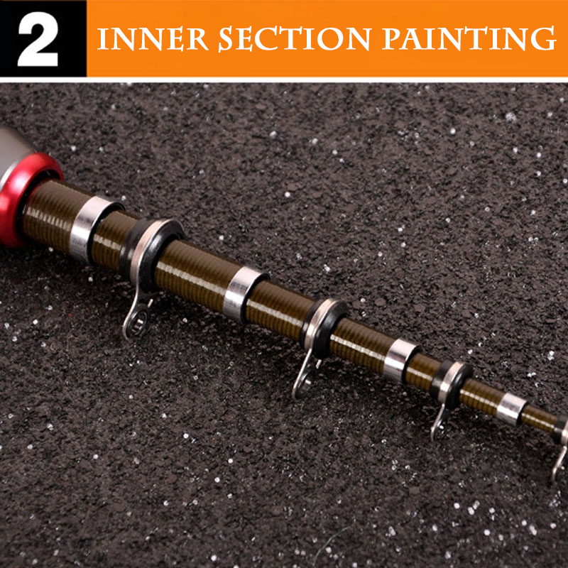 【Mini】 Size Carbon escopic Spinning Fishing Rod 1.3m-2.1m Fishing Rod ...