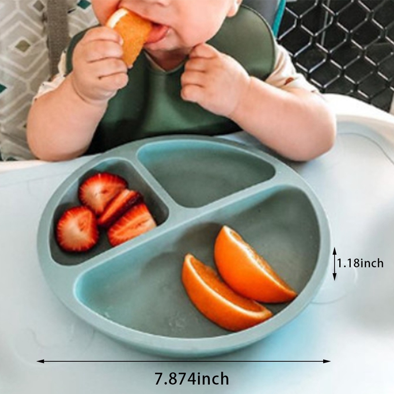 Silicone Plate for Baby,Grip Baby Dish Bowl,Microwave Safe Plates for ...