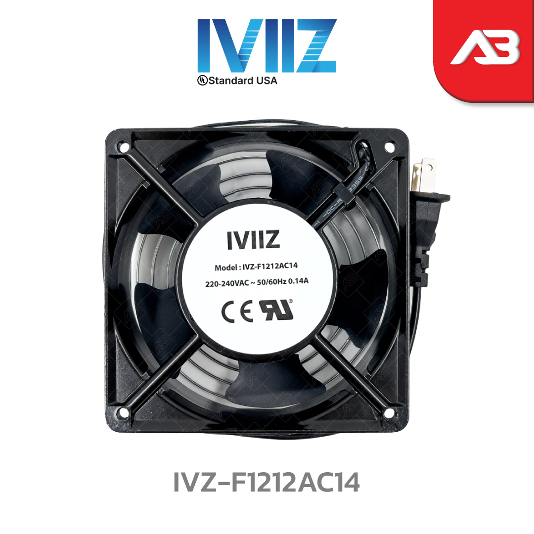 IVIIZ พัดลมระบายความร้อน 5 นิ้ว (220 VAC 0.14A) รุ่น IVZ-F1212AC14 ...
