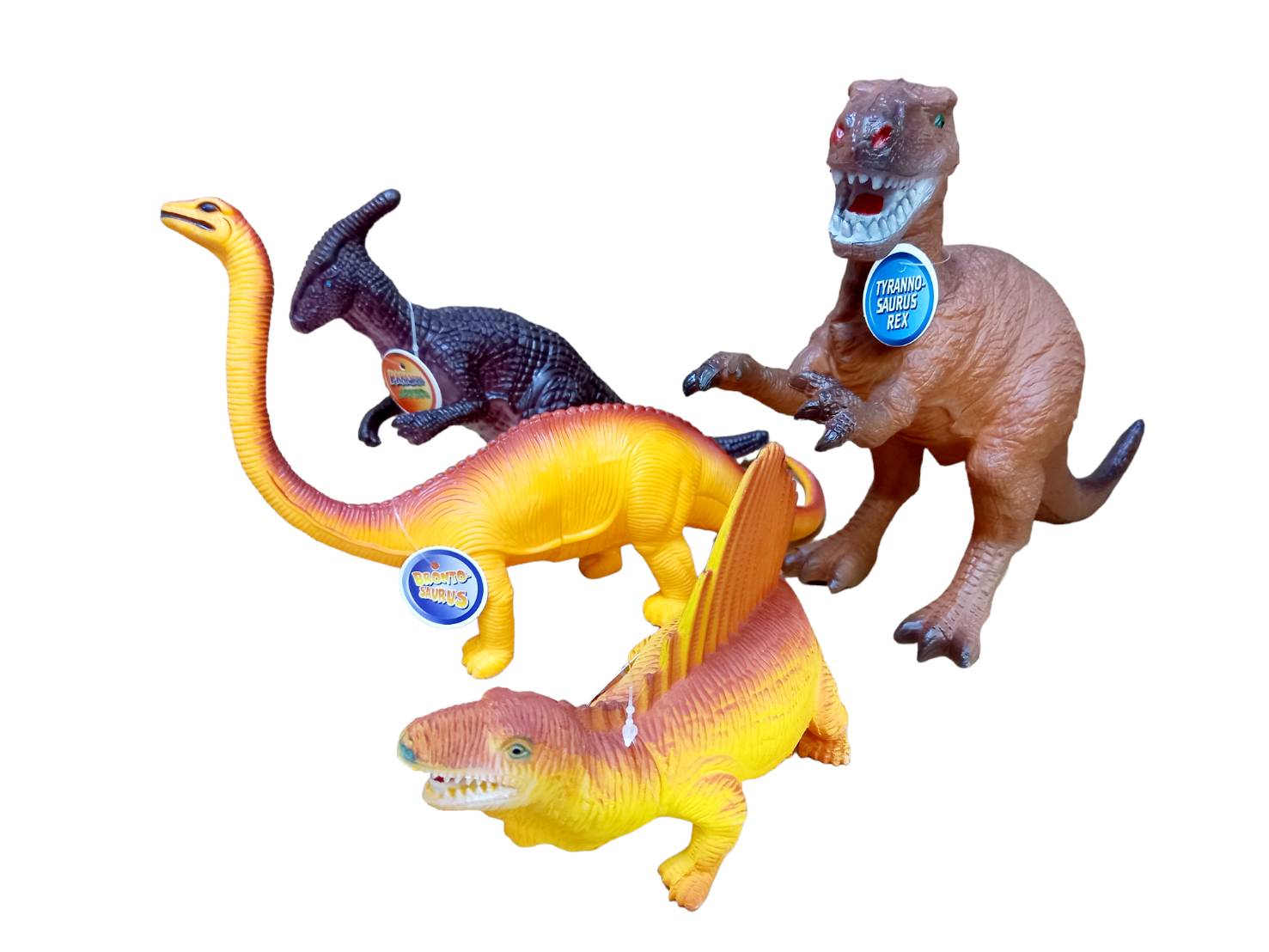 Worktoys ของเล่น Dino World ชุด 4 สายพันธุ์ brontosaurus,different ...