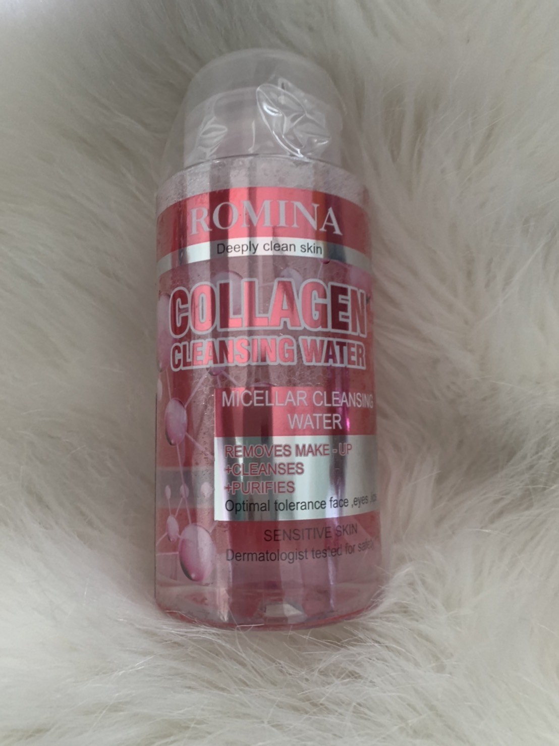 Romina collagen cleansing water 300ml.โรมิน่า คอลลาเจน คลีนซิ่ง ...