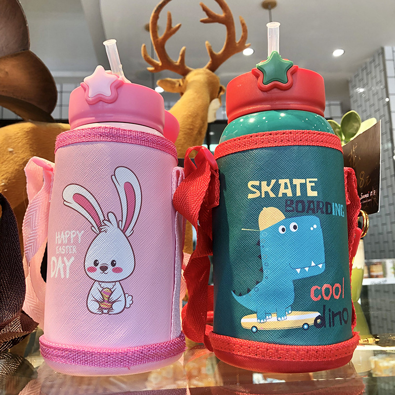 กระติกน้ำสแตนเลสเก็บความร้อน-เย็นแบบยกดื่ม ขวดสุญญากาศ ขนาด 400 ml - SunnyLife - ThaiPick