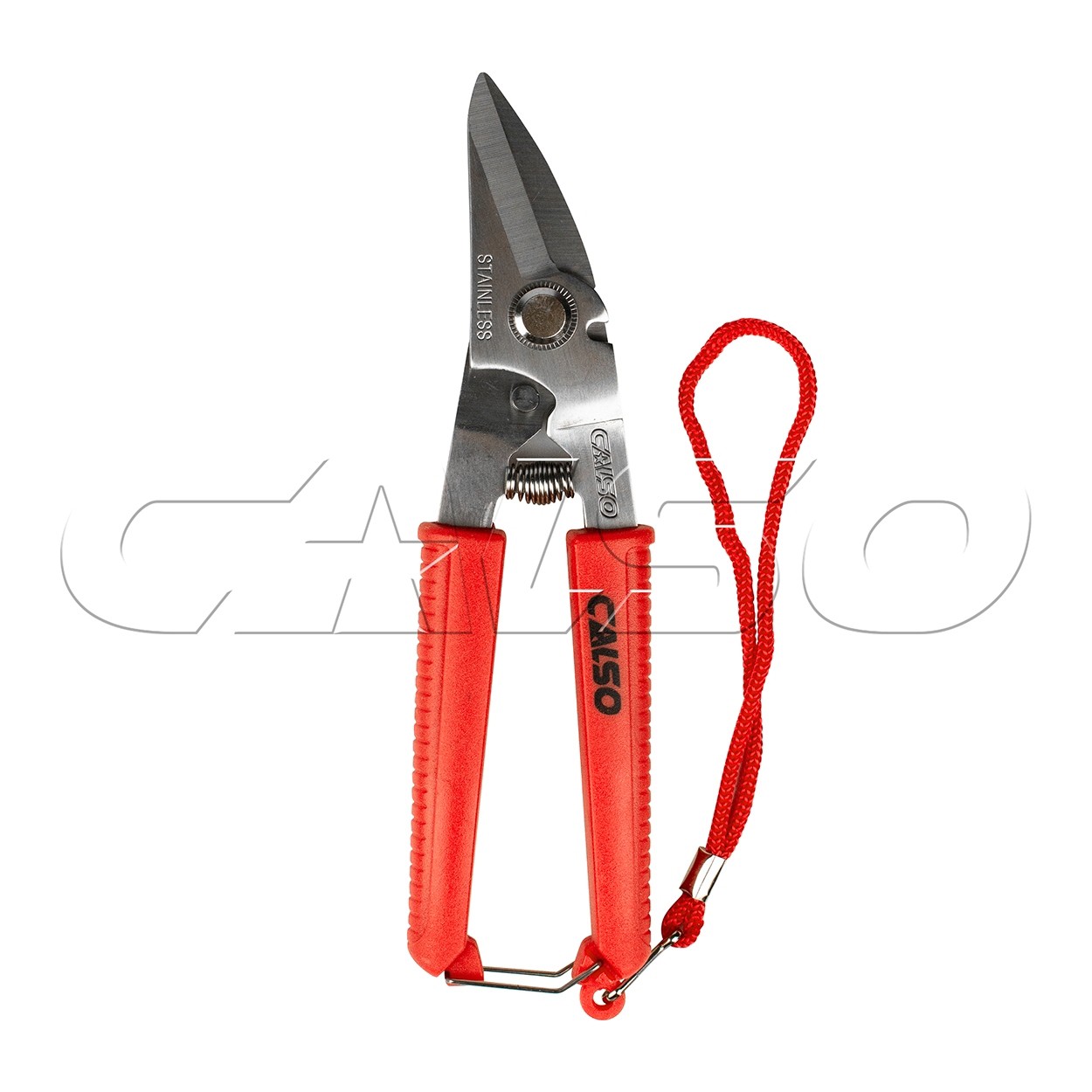 CALSO Scissors กรรไกรตัดเหล็กเอนกประสงค์ กรรไกรตัดซีลาย สแตนเลส ปากเฉียง 8 นิ้ว รุ่น CS-119 ผ่าน ...