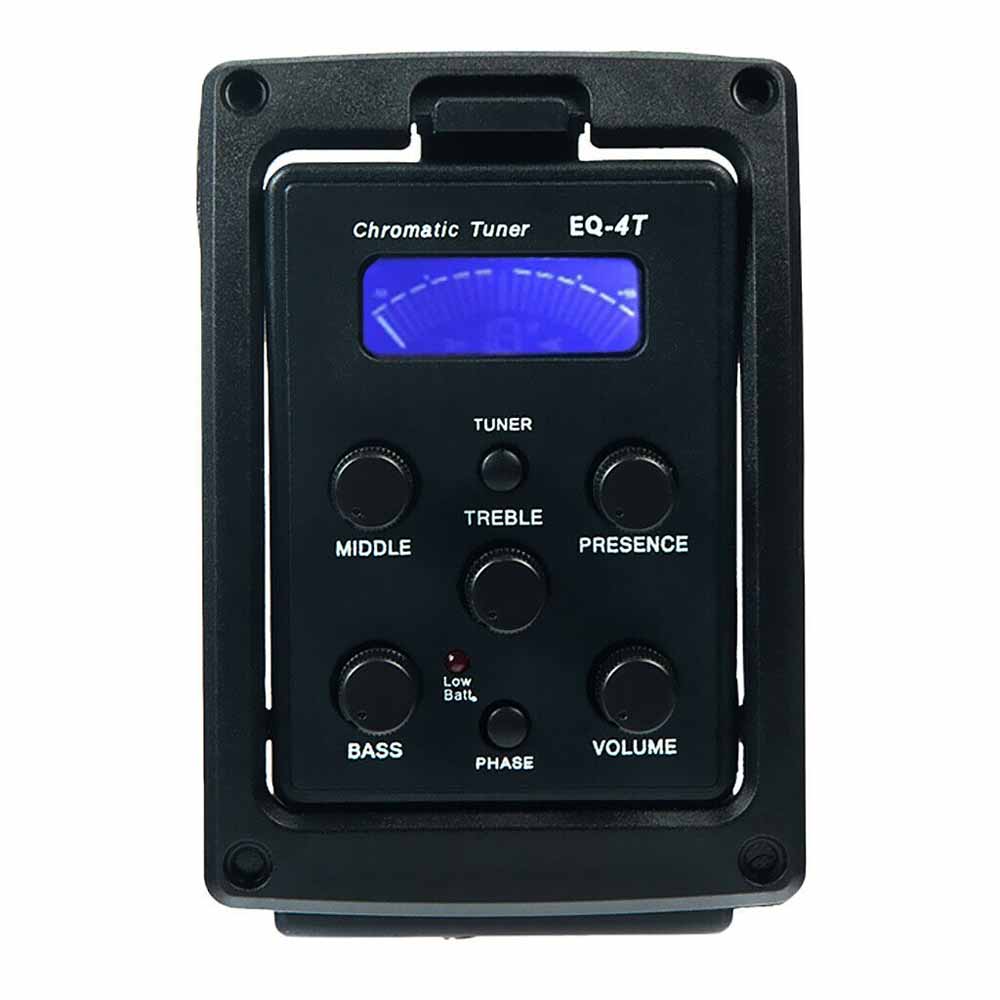 Acoustic Guitar Piezo Pickup Preamp 4-Band EQ Equalizer Tuner System ...