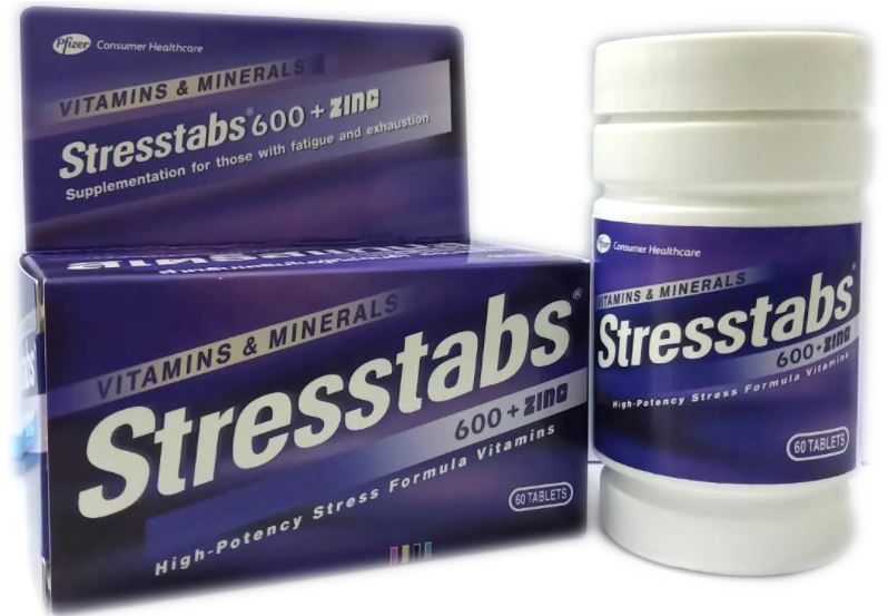 Stresstabs 600Zine 60 เม็ด (1 กล่อง) วิตามินรวม สินค้าใหม่ พร้อมส่งด่วน ...