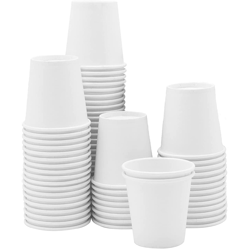 White Paper Cups, Small Disposable Bathroom, Espresso, Mouthwash Cups ...