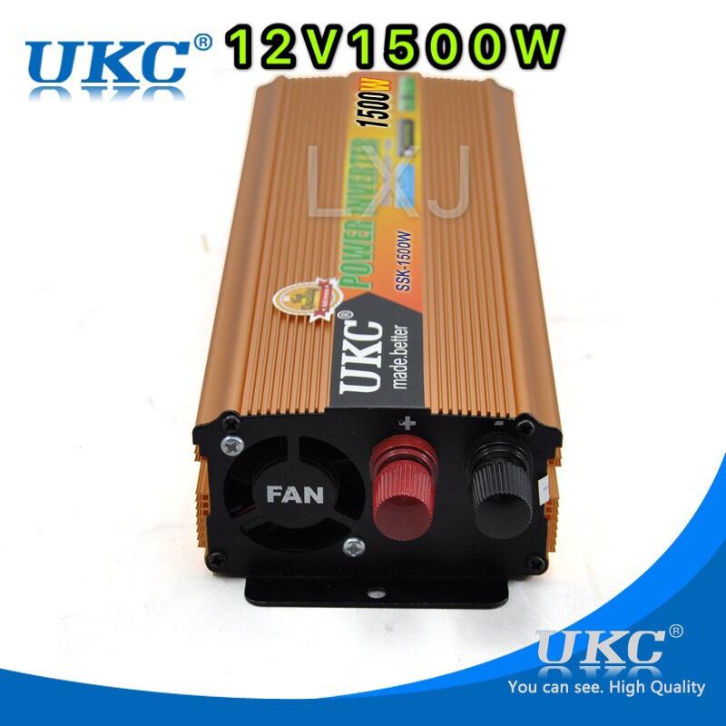 Thaivasion UKC Power Inverter 1500W with Charger 12V DC to 220V AC Output12V1500W - GA GA - ThaiPick