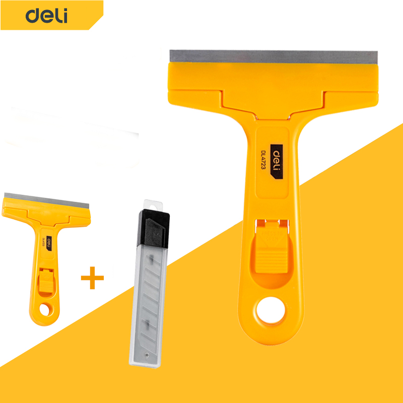 Deli ลอกฟิล์ม มีดขูดสี มีดขูดทำความสะอาดกระจก พร้อมใบมีด ขูดลอกฟิล์ม ...