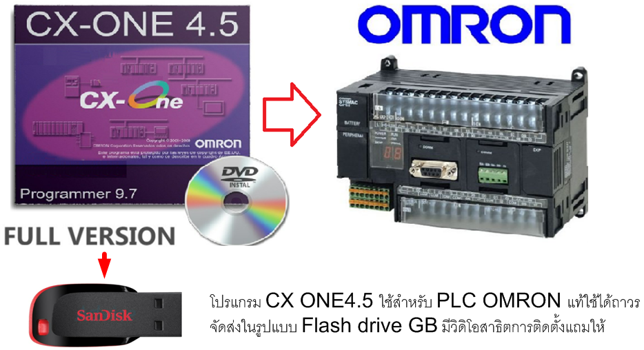 โปรแกรม PLC OMRON CX-ONE 4.5 | Lazada.co.th
