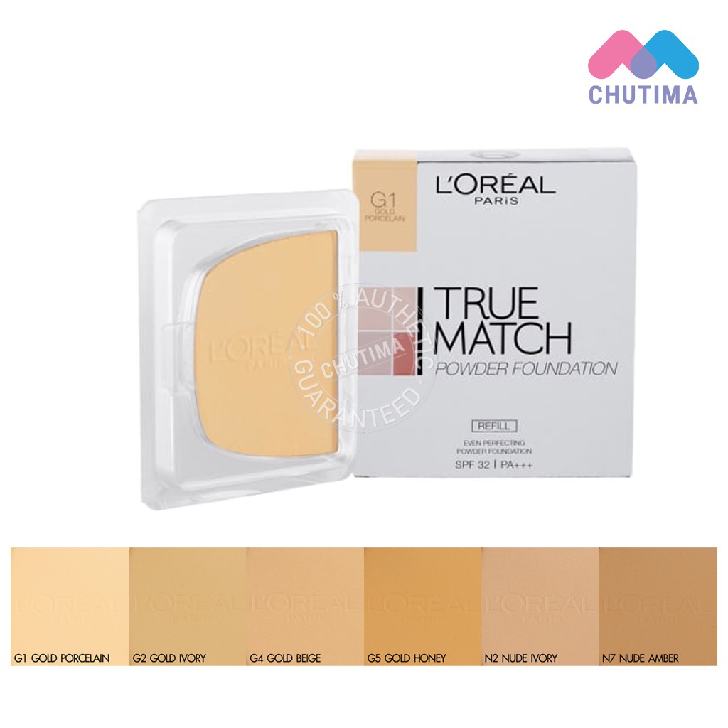 ตลับเติม ลอรีอัล แป้งผสมรองพื้น LOREAL PARIS TRUE MATCH POWDER ...