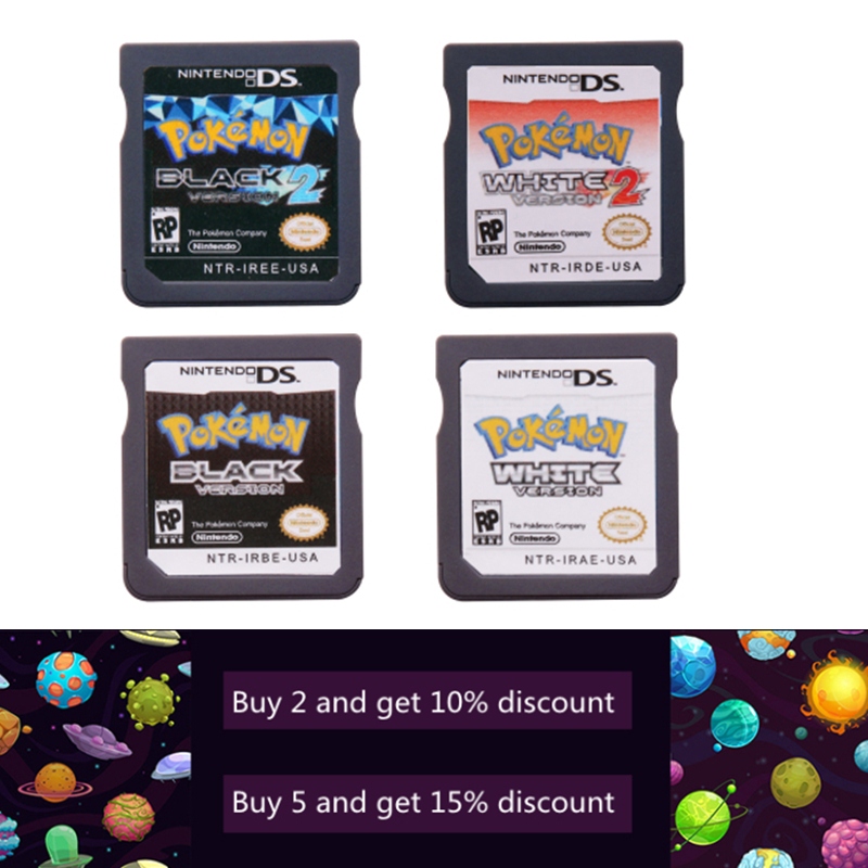 DS 3DS NDSL Game Card Memory Card Pokemon Black and White 2 Black and ...
