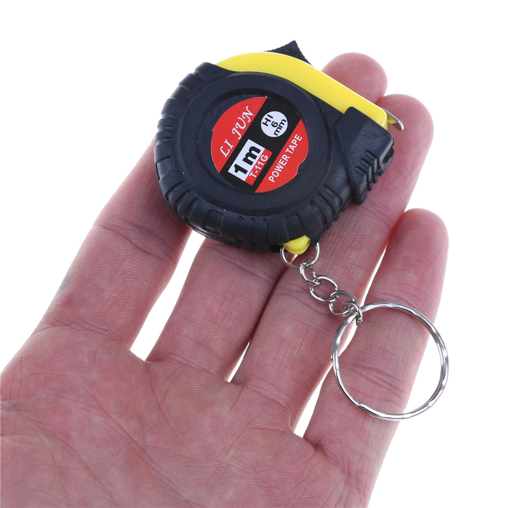 CHUA [Ready Stock]Mini Tape Measure With Key Chain Plastic Portable 1m ...