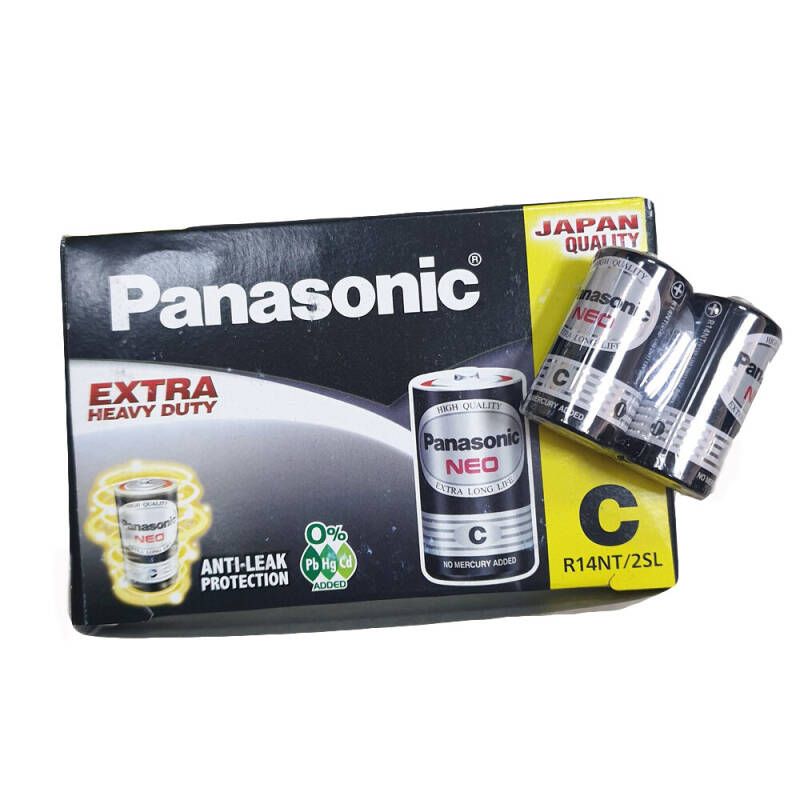 ถ่าน panasonic size C สีดำ 24ก้อน/1กล่อง [มี สคบ. ของแท้] | Lazada.co.th