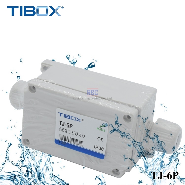 TIBOX TJ-6P กล่องพลาสติก พร้อมเทอร์มินอลบล็อก (Plastic Terminal Block ...