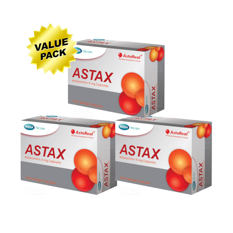 Mega We Care Astax 3x30 Capsules (Astaxanthin) เมก้าวีแคร์ แอสแทค ...