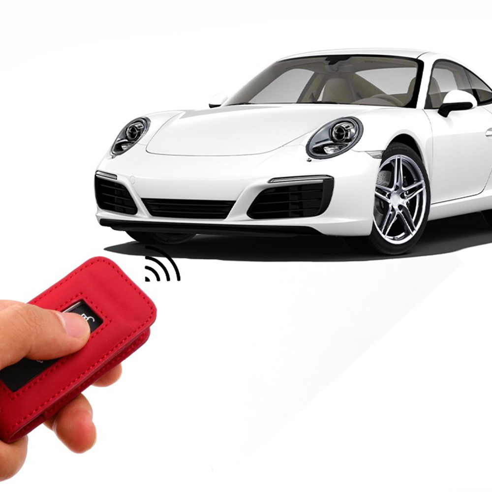 Leather Key Cover For Porsche Panamera Cayenne 992 911 Alarm Remote ...