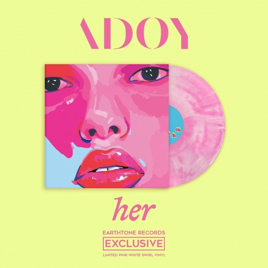 ADOY : her (Color : Pink-White Swirl Vinyl)(LP)(เพลงไทย) | Lazada.co.th