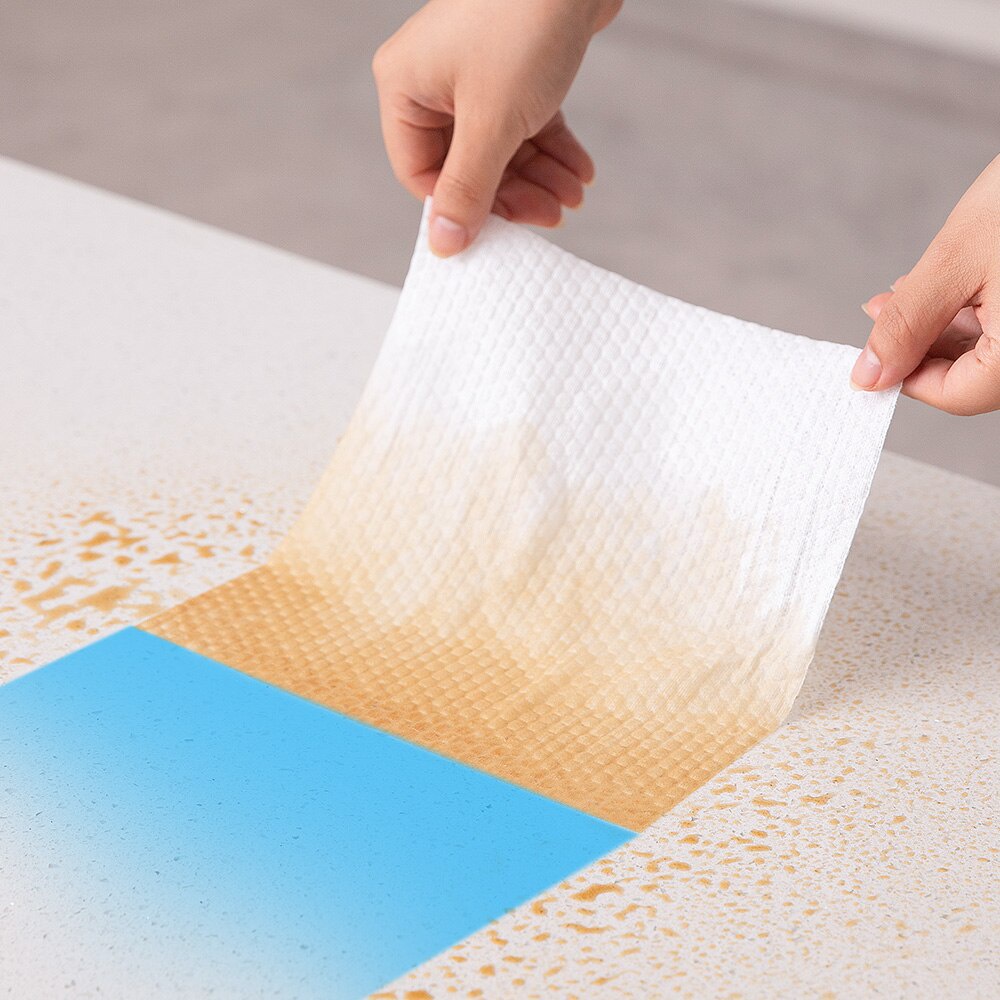 Factory Outlet Cleaning Cloths Lazy Rags Dry Washable Disposable Dish ...