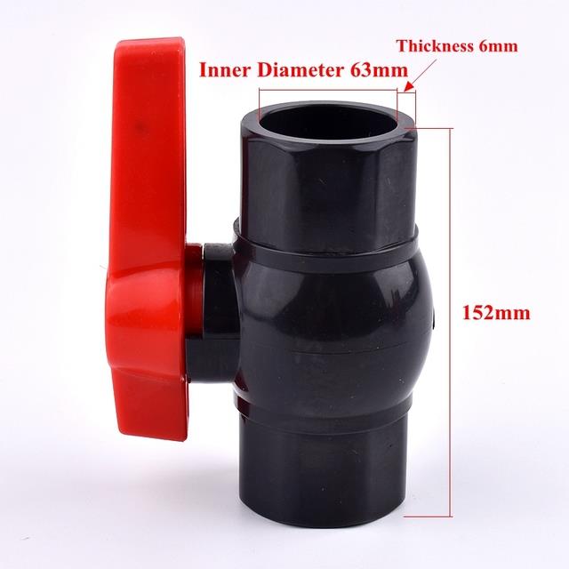 I.D 20 110mm UPVC Pipe Ball Valves Aquarium Fish Tank Drainage ...