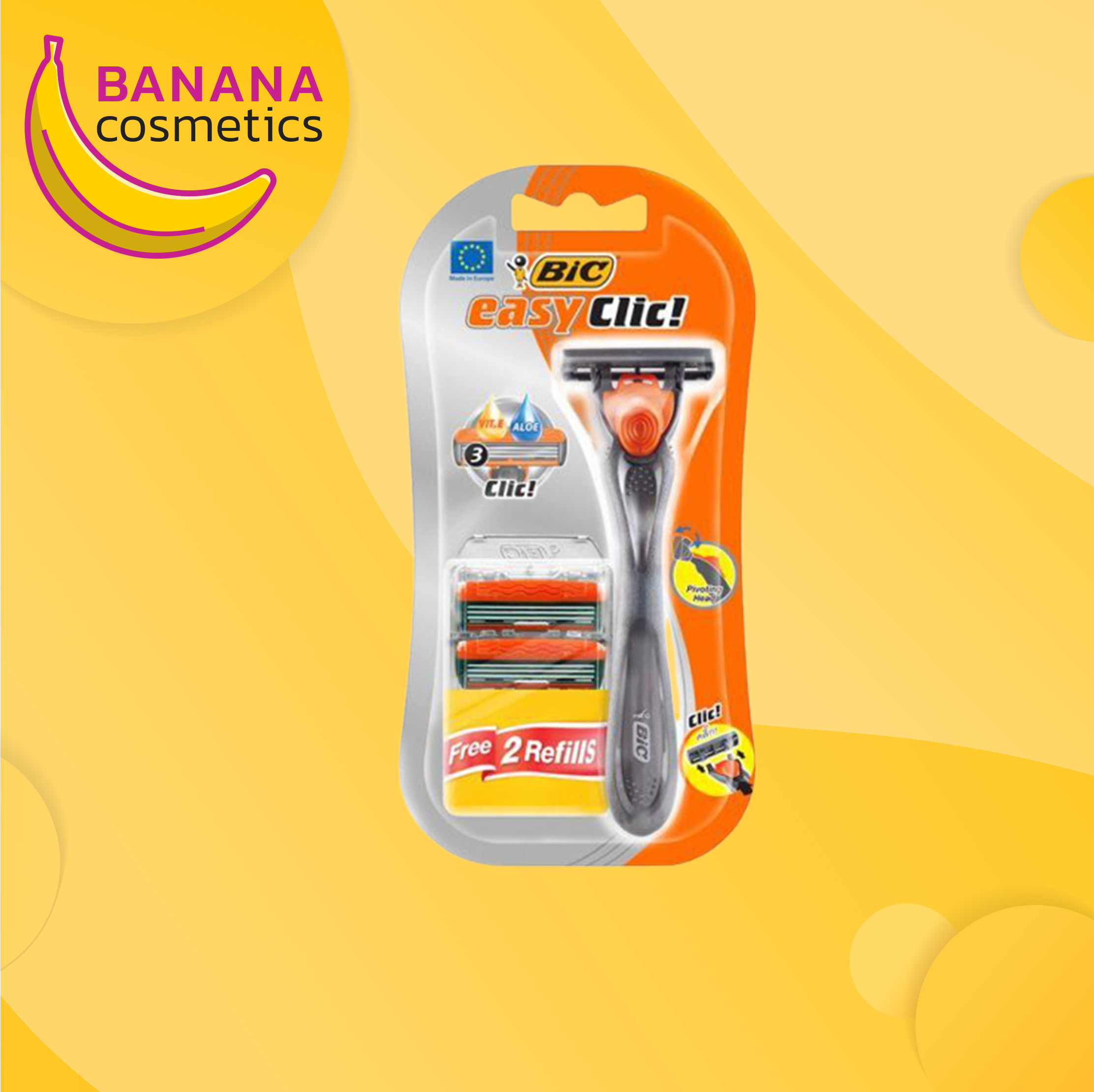 Bic Easy Clic บิค อีซี่คลิ๊ก พรีซีชั่น ด้ามมีดโกน แบบเปลี่ยนใบมีดได้ 1 ...