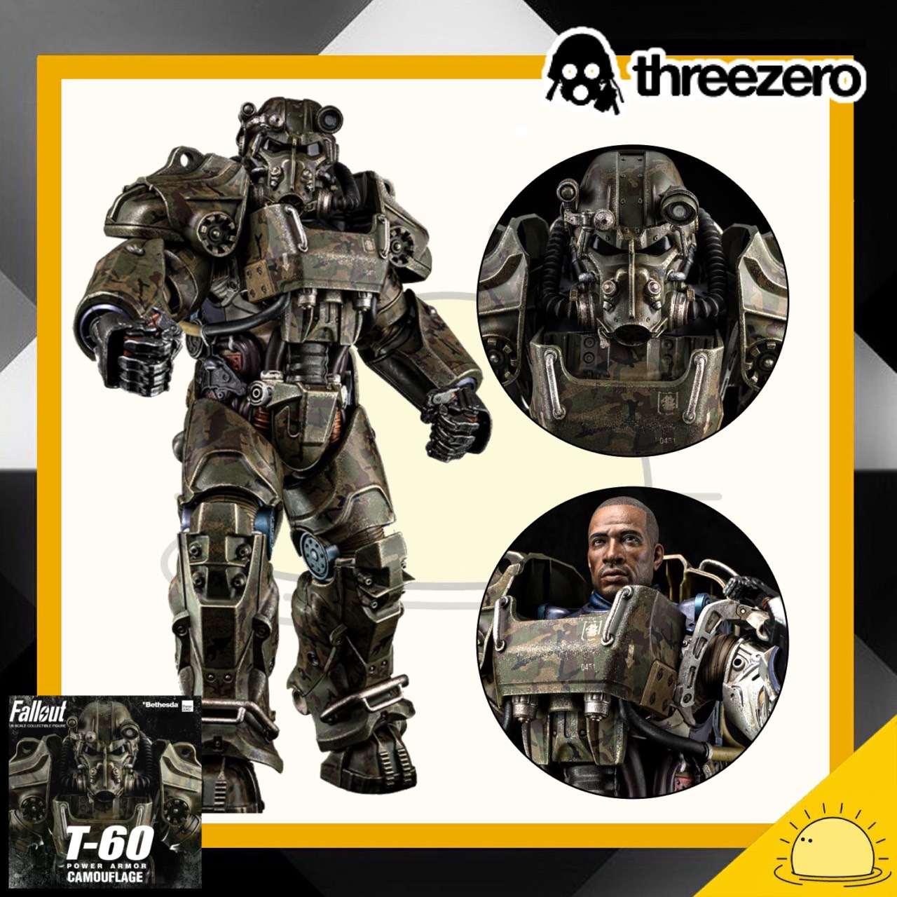 Fallout T-60 Camouflage Power Armor 1/6 Scale Action Figure ฟิกเกอร์ ...
