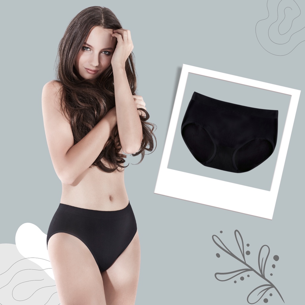 Cherilon Brief กางเกงใน เชอรีล่อน นุ่ม กระชับ ยืดหยุ่น เนียนเรียบทั้งตัว เก็บก้น ไม่ย้วย ไม่เข้า ...