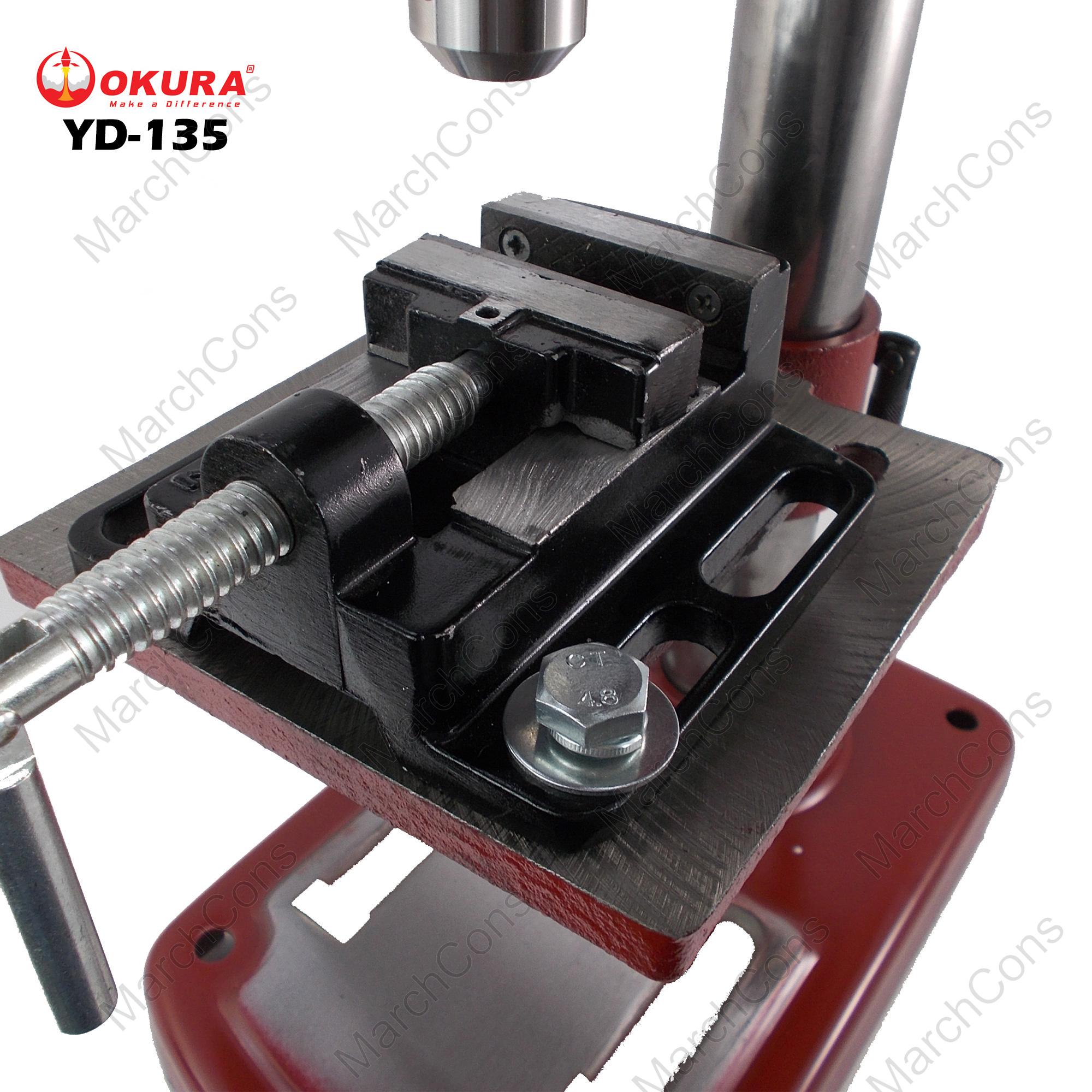 OKURA JAPAN YD-135 สว่านแท่น 4หุน มอเตอร์ Japan แถมฟรี แถมปากกาจับชิ้นงาน ขนาด 2 นิ้วครึ่ง ...