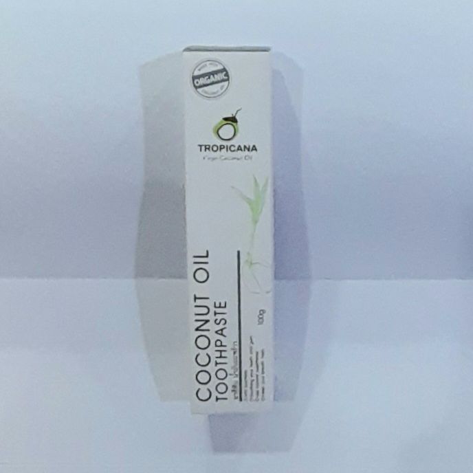 Tropicana Virgin Coconut Oil Toothpaste ทรอปิคานา ยาสีฟันน้ำมันมะพร้าว ...