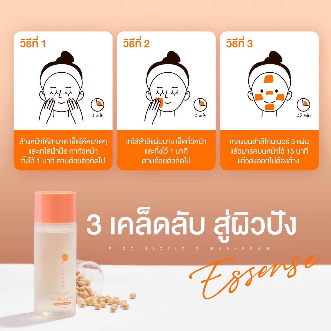 เซตสิวผิวฉ่ำวาว Vit-Active B3 15ml + Aloe Cream + Acne Move Cream ...