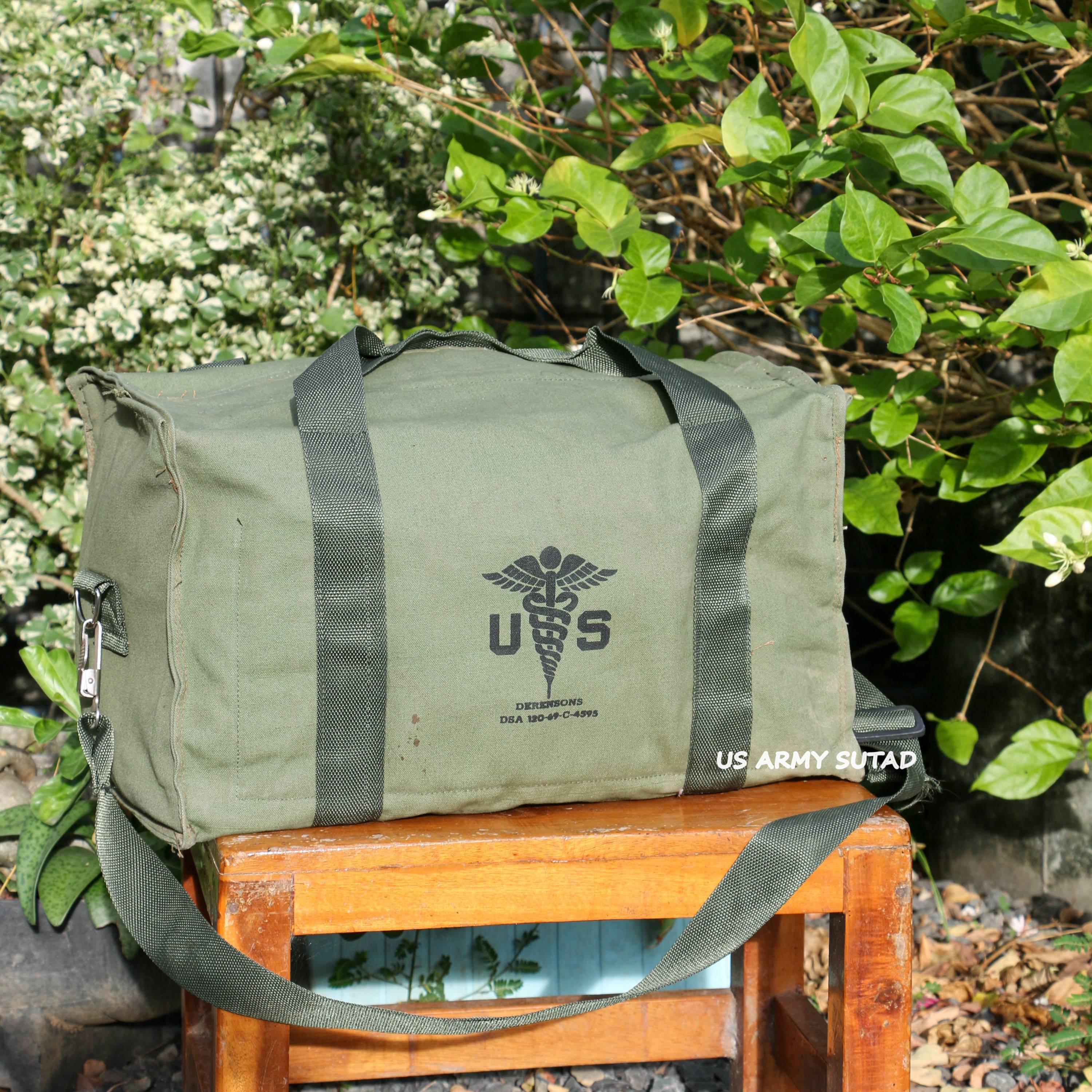 กระเป๋าเดินทาง Deployment Bag .USMC กระเป๋า วินเทจ ผ้าแคนวาสรุ่นเก่า ...