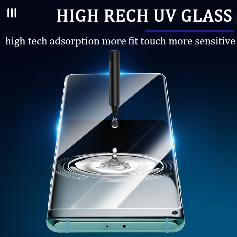 VALAM OnePlus 8 Pro UV Glass Screen Protector Liquid Full Glue Tempered ...