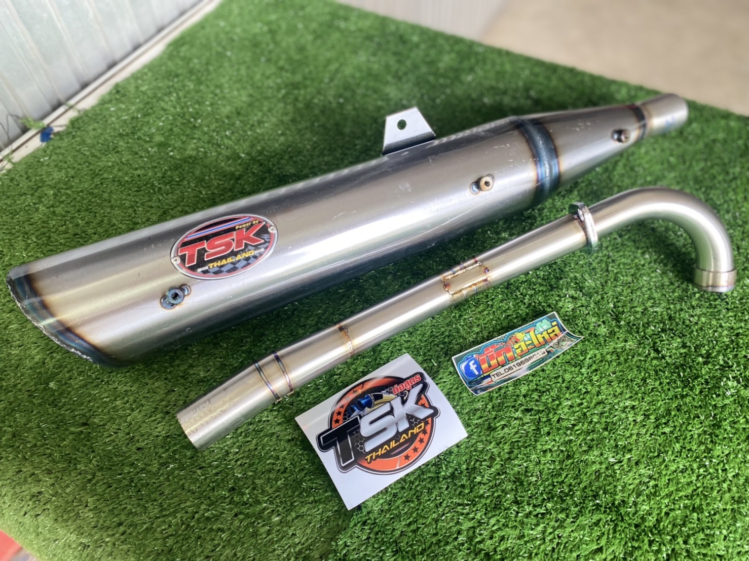 ท่อTSK ท่อผ่าดังทรงเดิมใส่W125เก่าสำหรับรถลูก59/5 | Lazada.co.th