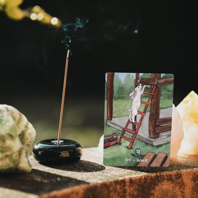 Mini Size English Card Deck Nakishas Rabbit Oracle Card Cute Rabbit ...