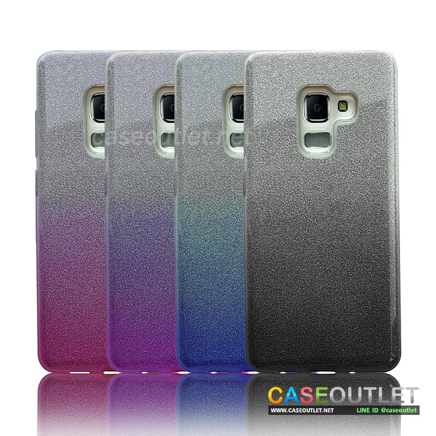 เคส Samsung Galaxy A8+ 2018 A8 plus A8 2018 กากเพชร ไล่สี MEIXIN งานแท้ ...