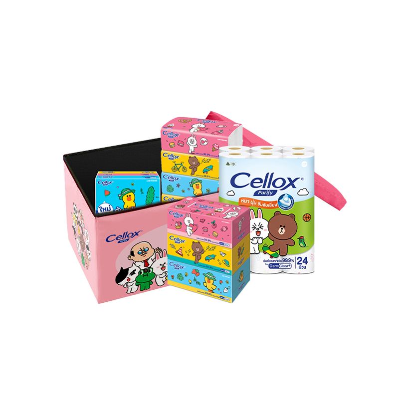 Cellox Line Friends Stool Box Set เซลล็อกซ์ ไลน์เฟรนด์ สตูล บ็อกซ์ ชุด ...