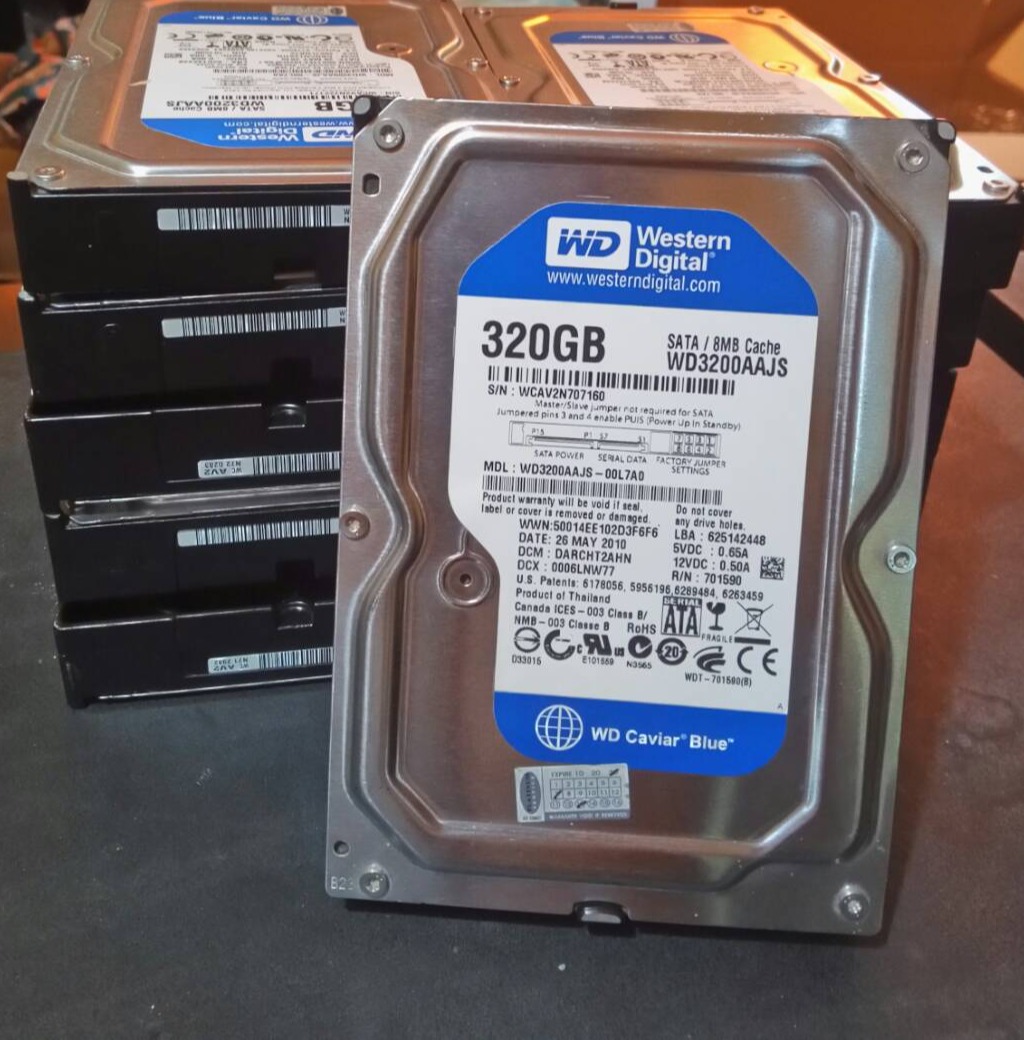 HDD 3.5 WESTERN DIGITAL WD สภาพสวยมาก Harddisk 250-320G-500-1TB SATA-III 3.5-inch แถมวินโดว์ 10 ...