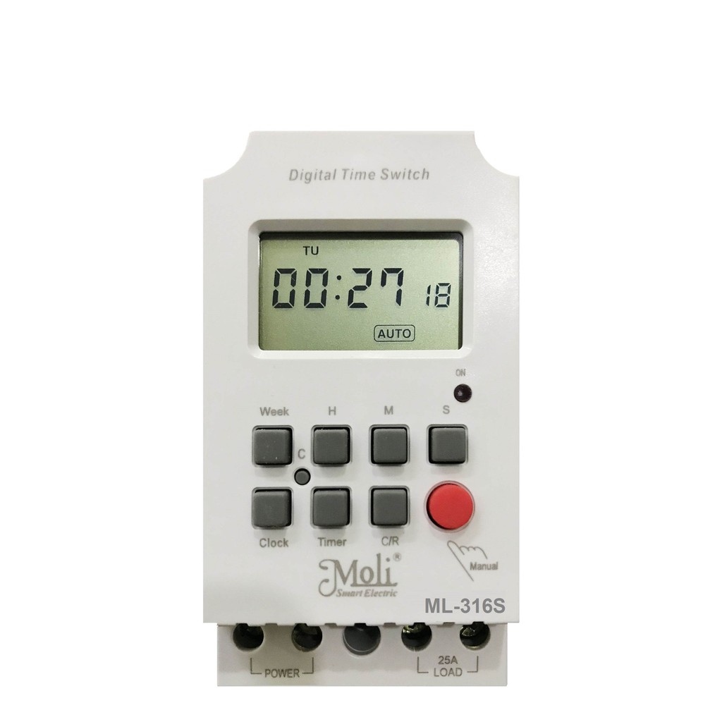 Timer Switch 220V 30A เครื่องตั้งเวลา เปิด-ปิด อุปกรณ์ไฟฟ้า อัตโนมัติ 7 ...