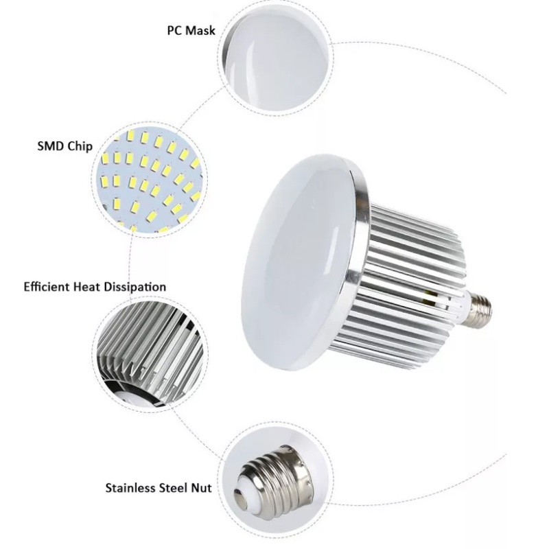 หลอดไฟ E27 85W/150W 3200K-5500K Bi-Color Dimmable LED Energy Saving Light Bulb เหมาะกับการใช้งาน ...