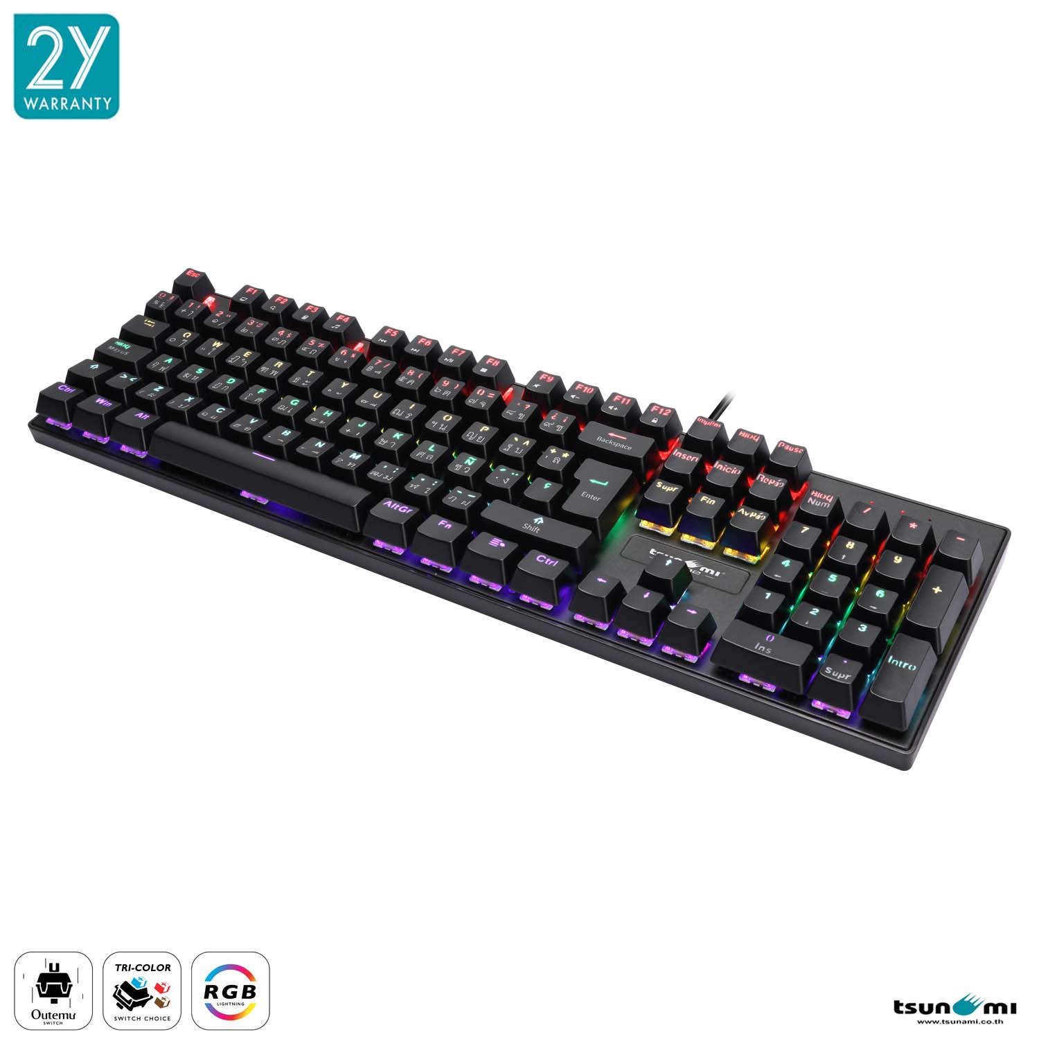 iHAVECPU KEYBOARD TSUNAMI OUTEMU MK-02 MECHANICAL SKU-140105 - IHAVECPU ...