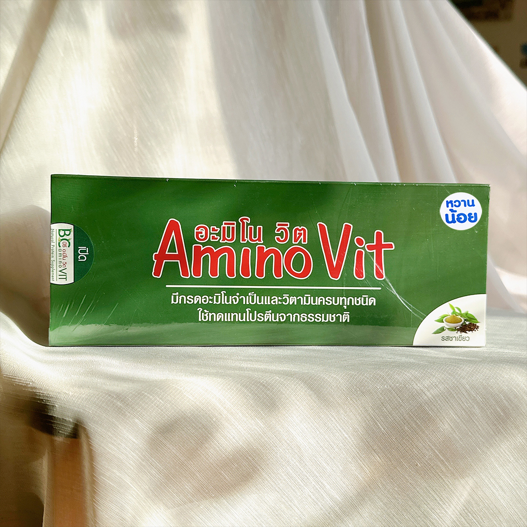อะมิโน วิต AMINO VIT รสชาเขียวหวานน้อย อาหารทดแทนโปรตีนจากธรรมชาติ ...