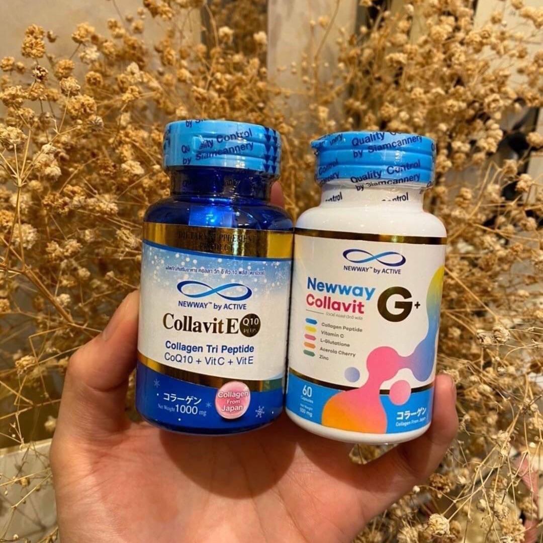 (2กระปุก)Newway Collavit E 1000+ นิวเวย์ คอลล่าไวท์ อี 1000+ อาหารเสริม ...