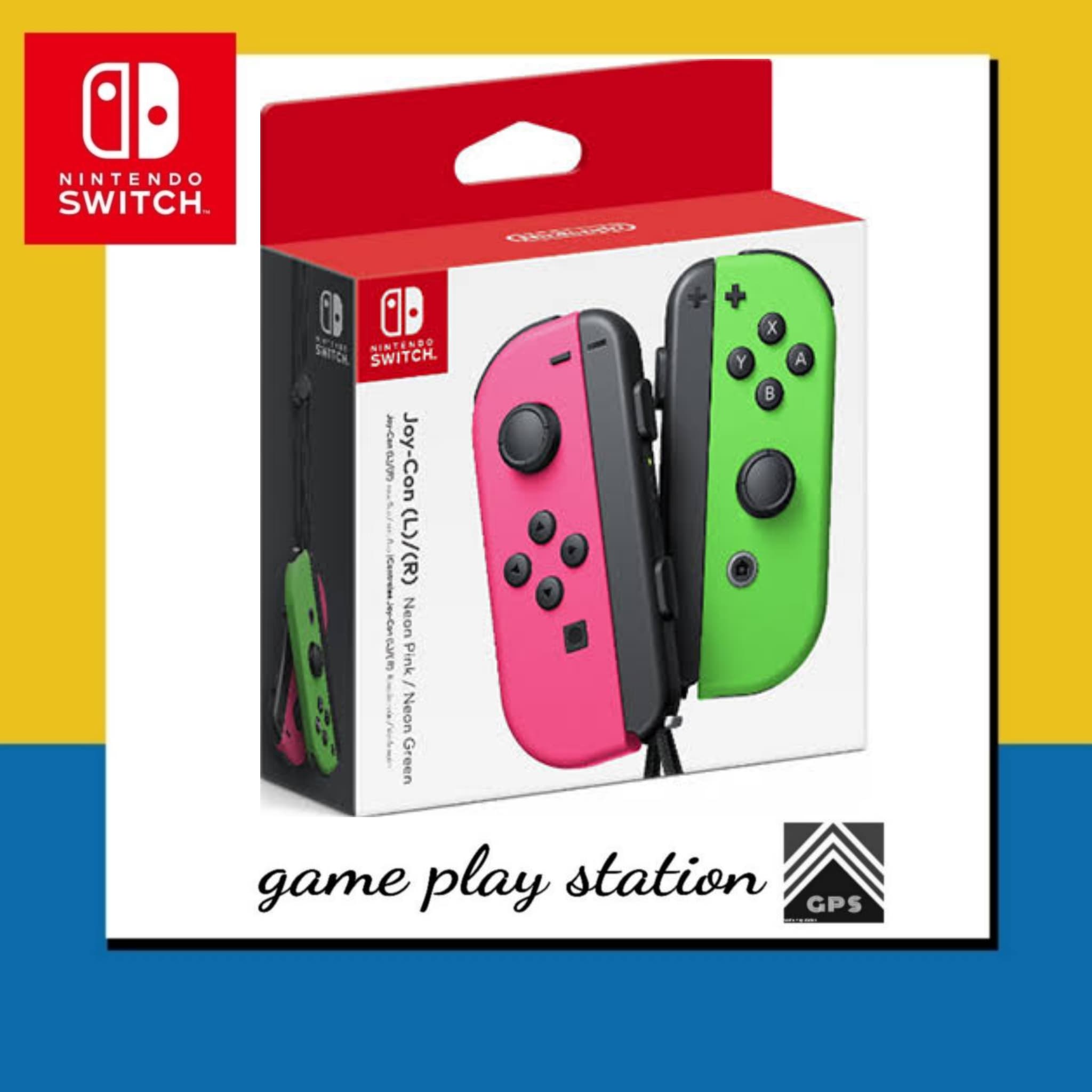 nintendo switch joy con / neon / splatoon / wario / bleu+yellow / zelda ...