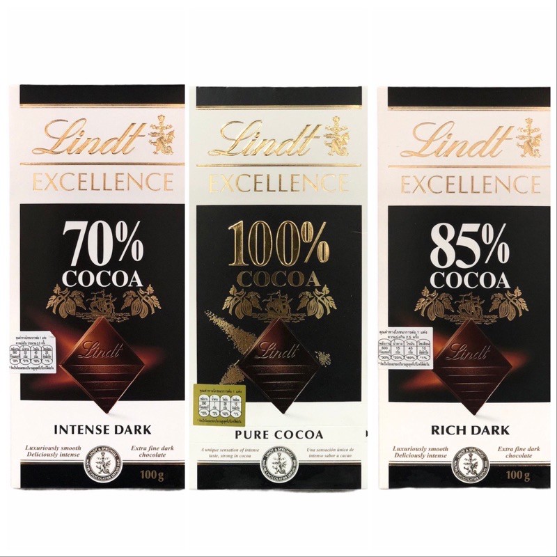 Lindt Excellence Dark Chocolate คีโตน 100g - SDbakery - ThaiPick
