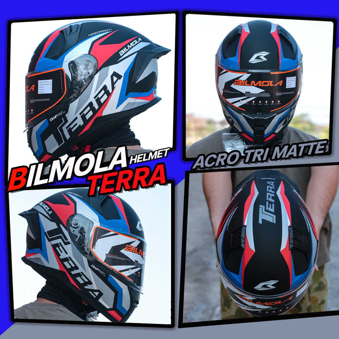 BILMOLA หมวกกันน็อคเต็มใบ TERRA 2024 รองรับการติดตั้งบลูทูธ กลับมาตามคำ ...