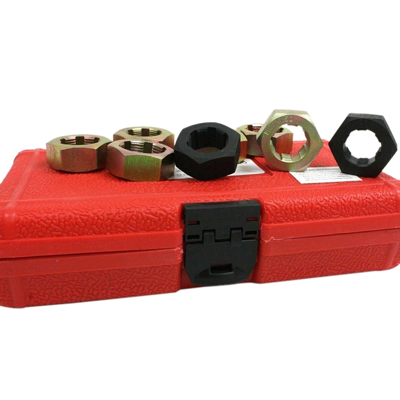 8Pc Axle Spindle Fractional & Metric Rethreading Set Rethreader Die ...