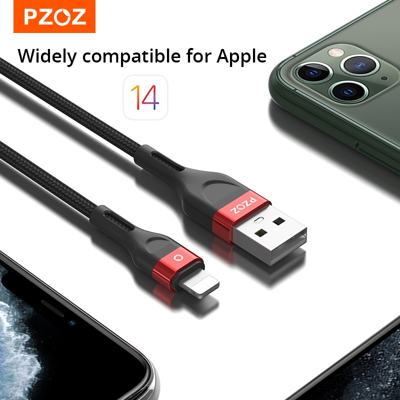 PZOZ USB Cable For iPhone 13 12 11 Pro Max SE X XS 8 7 6 6s Plus 5 5S ...